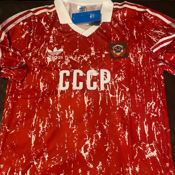 adidas | Shirts | Adidas Retro Ussr Soviet Union National Team Mens ...
